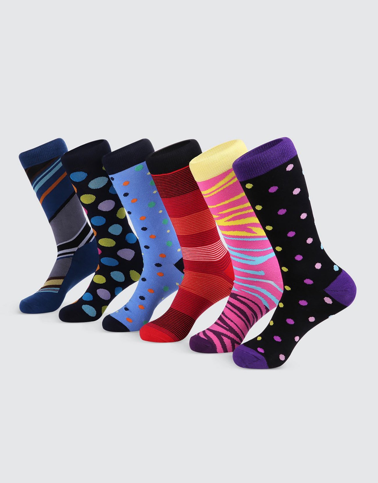 Men's Bold Designer Dress Socks 6 Pack– Mio Marino