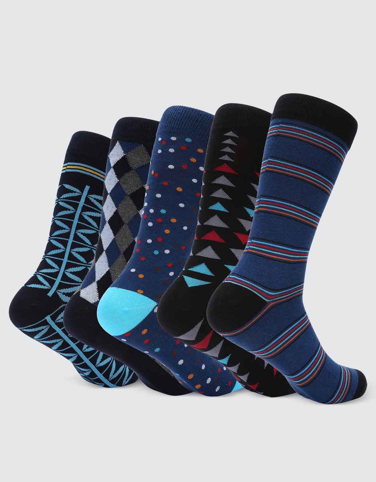 Men's Groovy Designer Dress Socks 5 Pack– Mio Marino
