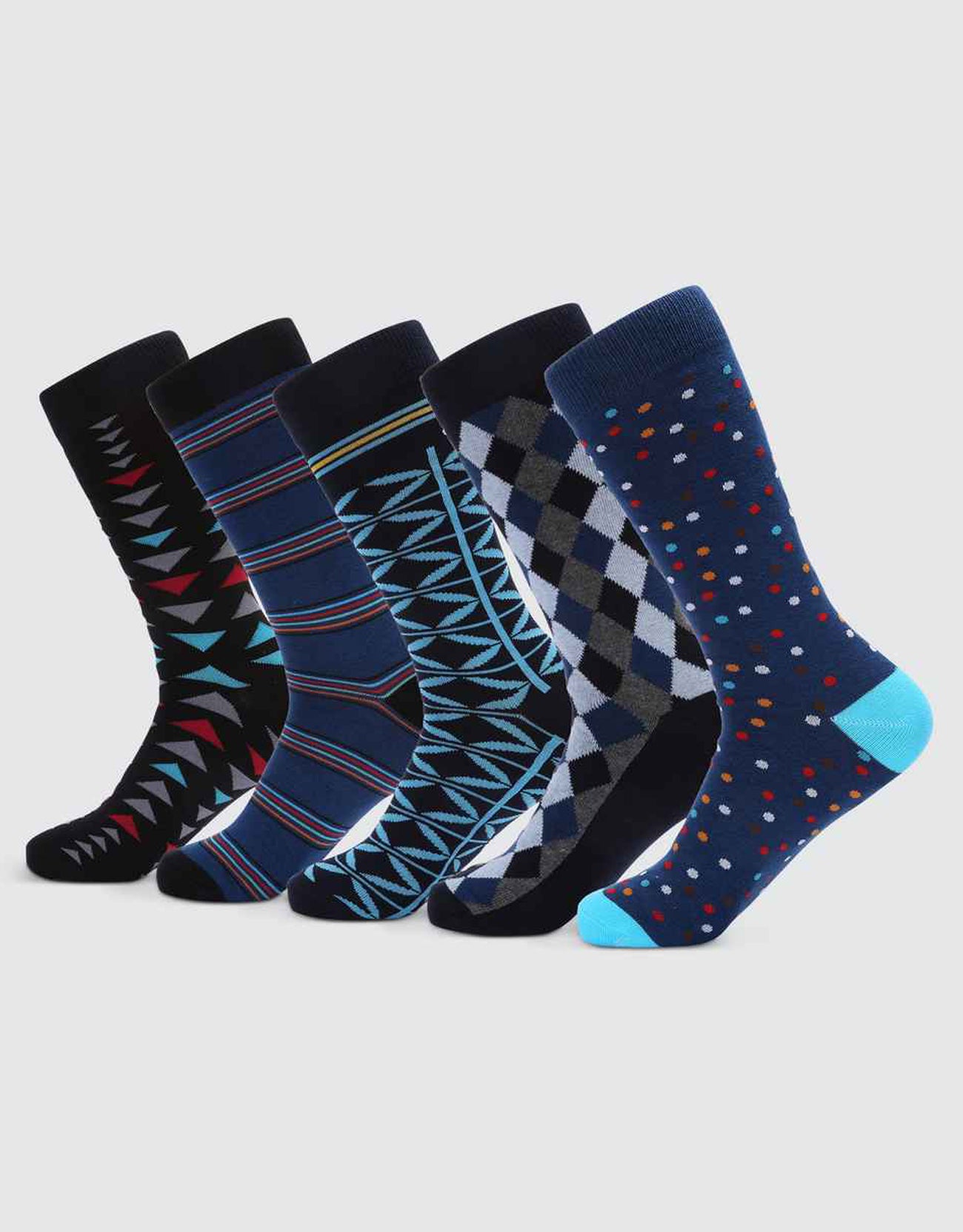 Men's Groovy Designer Dress Socks 5 Pack– Mio Marino