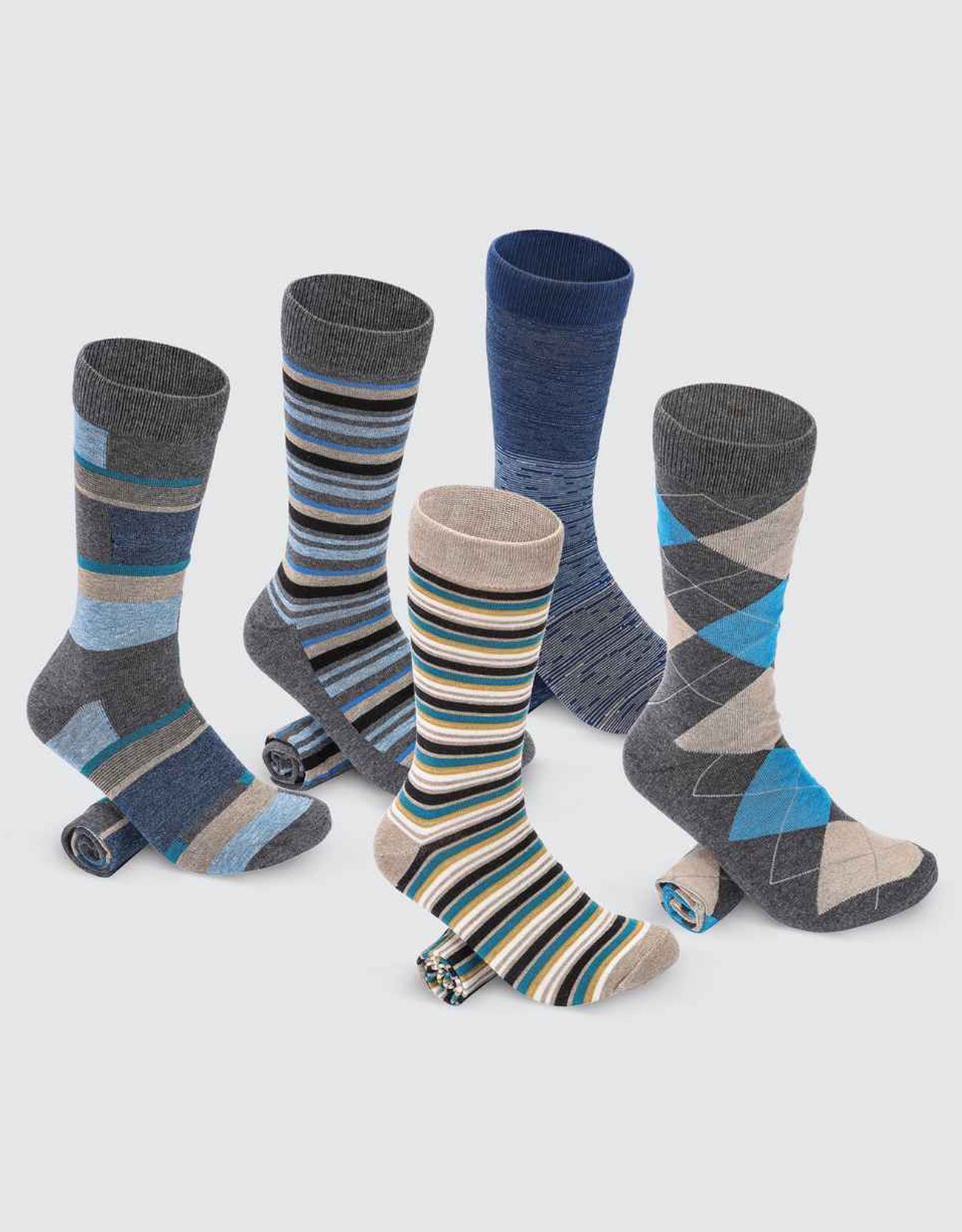 Men's Groovy Designer Dress Socks 5 Pack– Mio Marino