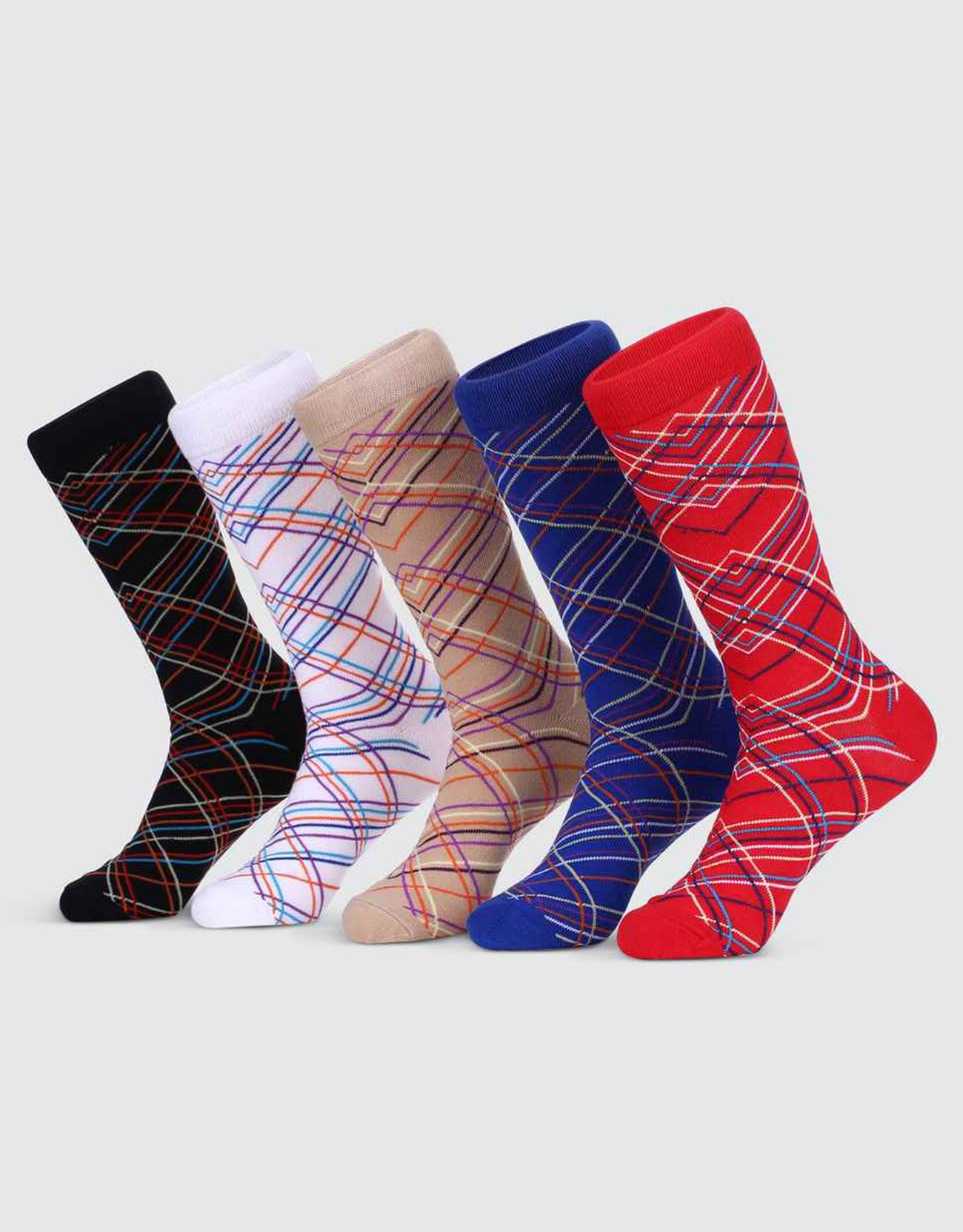 Men's Groovy Designer Dress Socks 5 Pack– Mio Marino