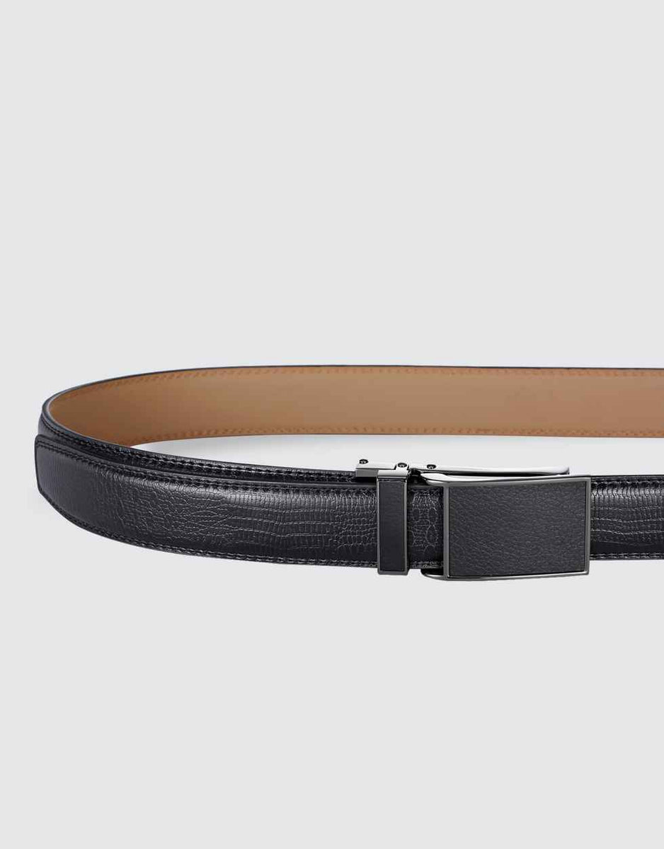 Men's Belts | Alligator Linxx Rachet Belt in Black | Shop Now!– Mio Marino