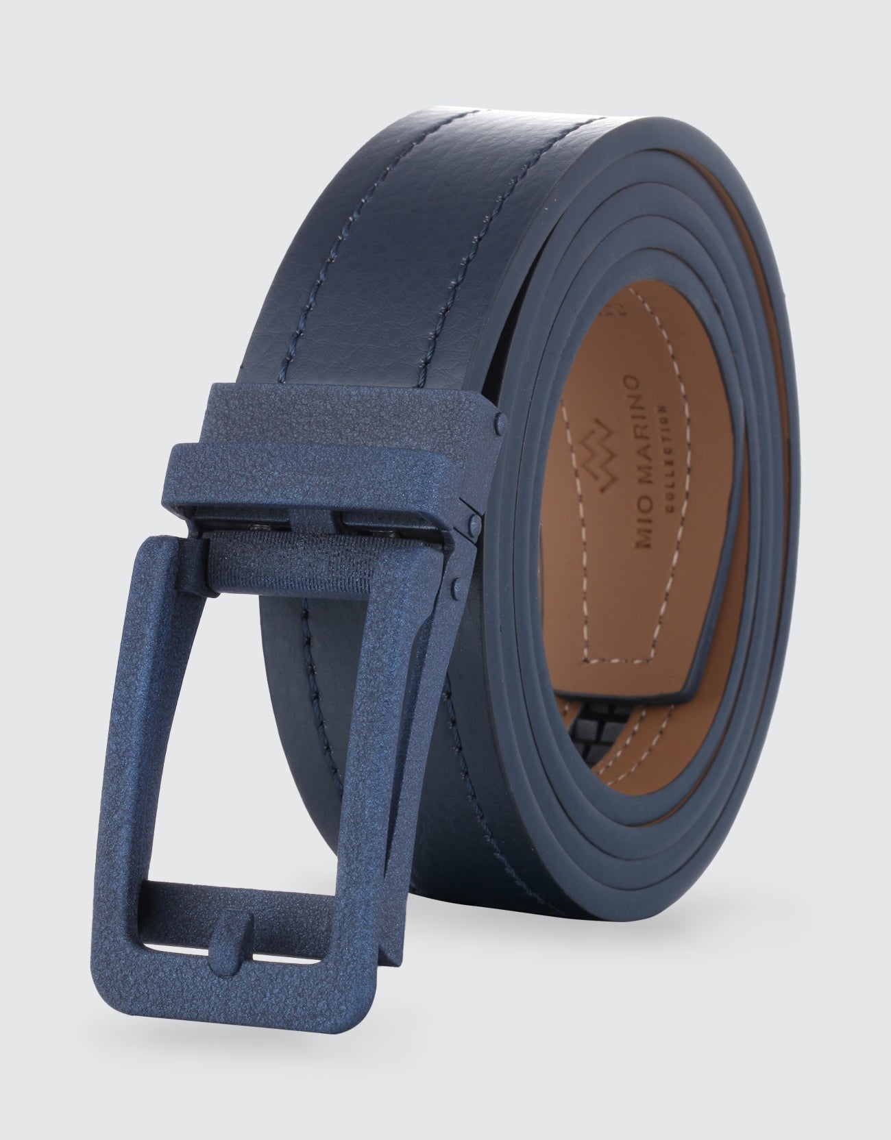 Grained Linxx Leather Rachet Belt-Indigo– Mio Marino