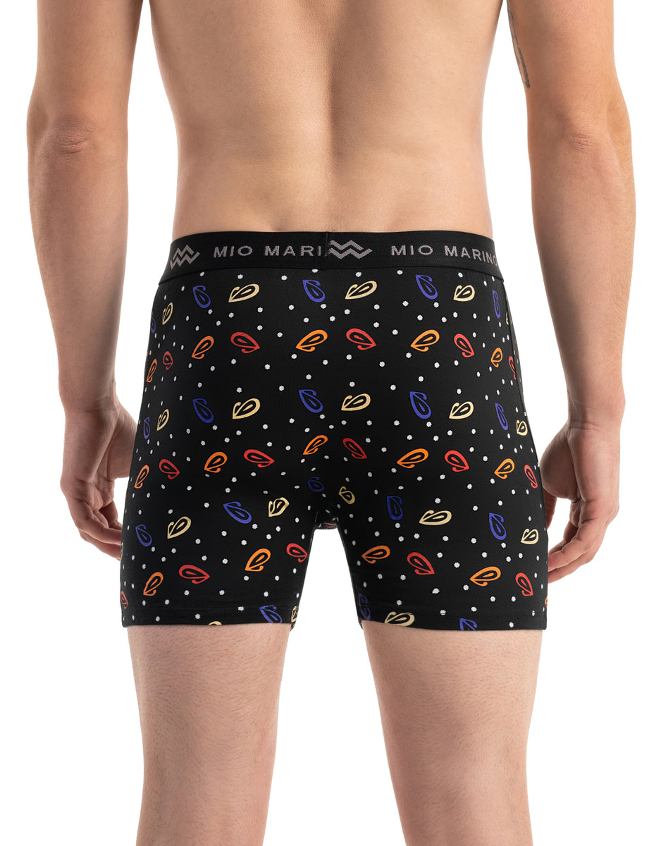 Mio Marino Premium Cotton Men's Boxers, 5-Pack Breathable Moisture Wic