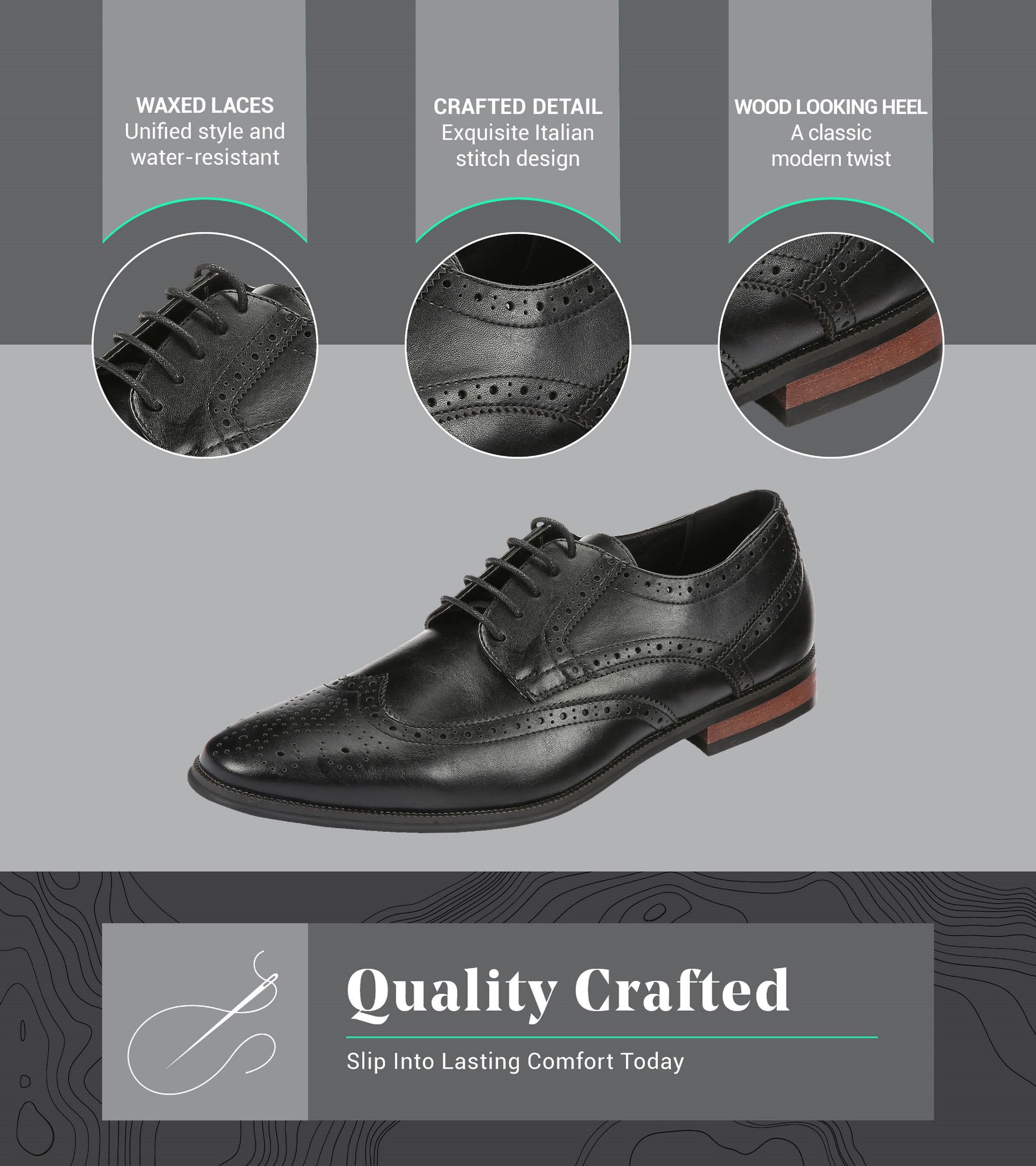 Oxford Ornate Shoes Obsidian Nightfall– Mio Marino