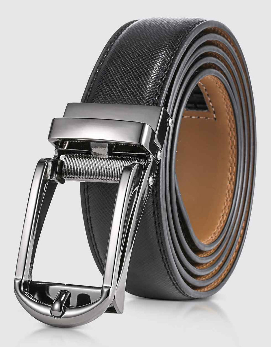 Men's Leather Belts | Ballast Leather Linxx Rachet Belt - Deep Charcoal ...