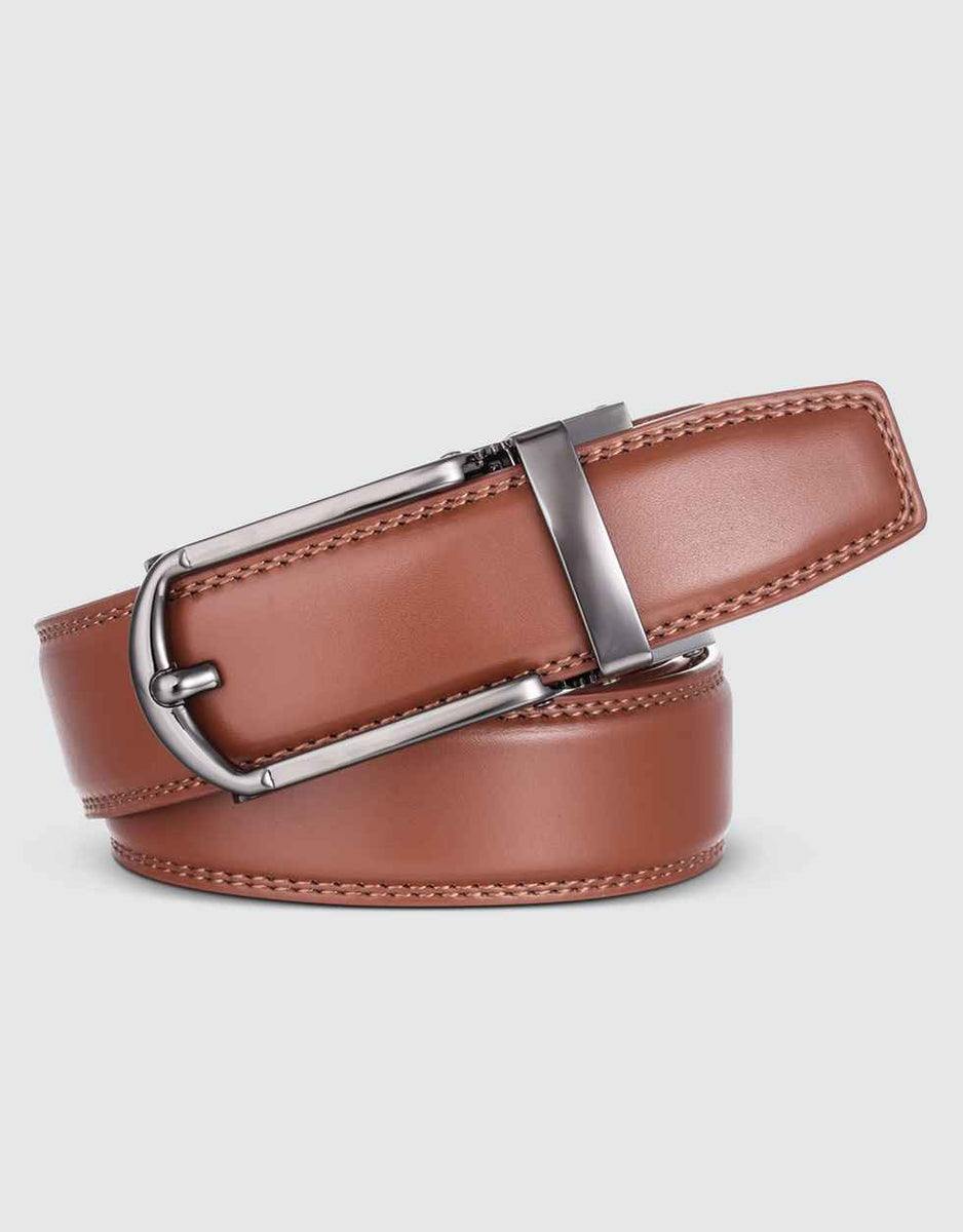 Men's Leather Belts | Ballast Leather Linxx Rachet Belt - Light Umber ...