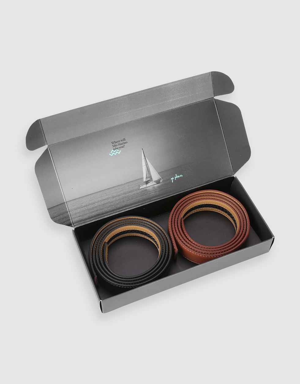 Leather Ratchet Belt Strap Replacement - Tan/Black– Mio Marino